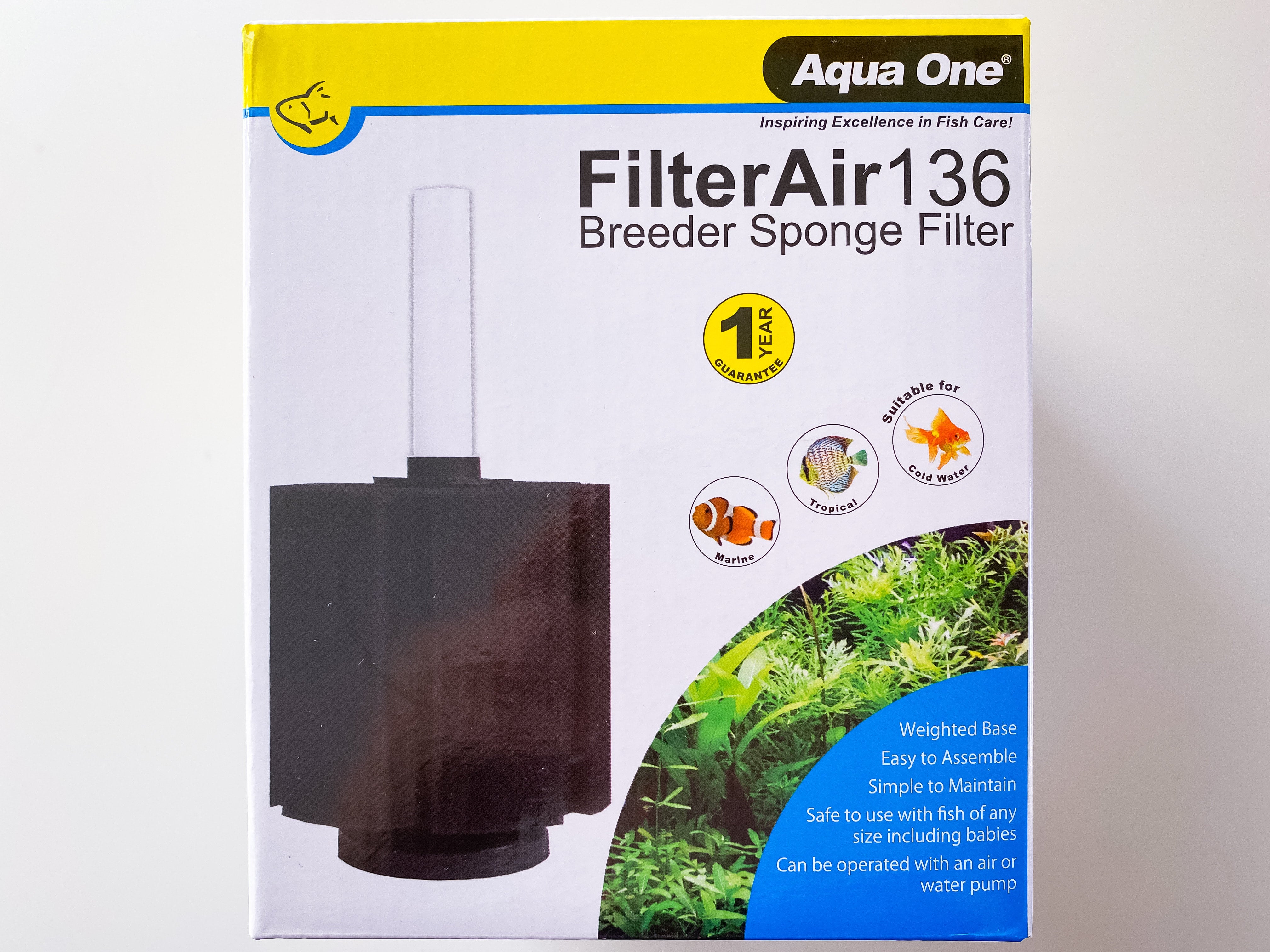 Aqua One Sponge Filter 136 | Fancy Fishes