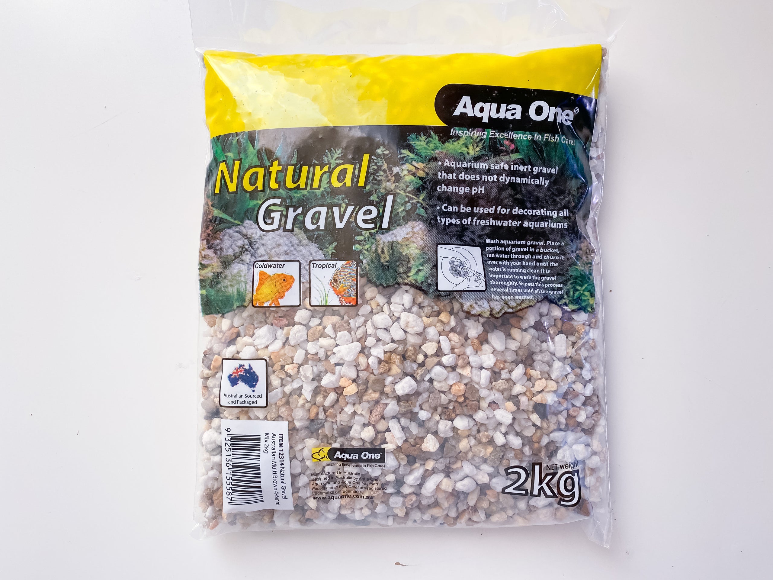 Aqua One Natural Gravel Multi Brown | Fancy Fishes