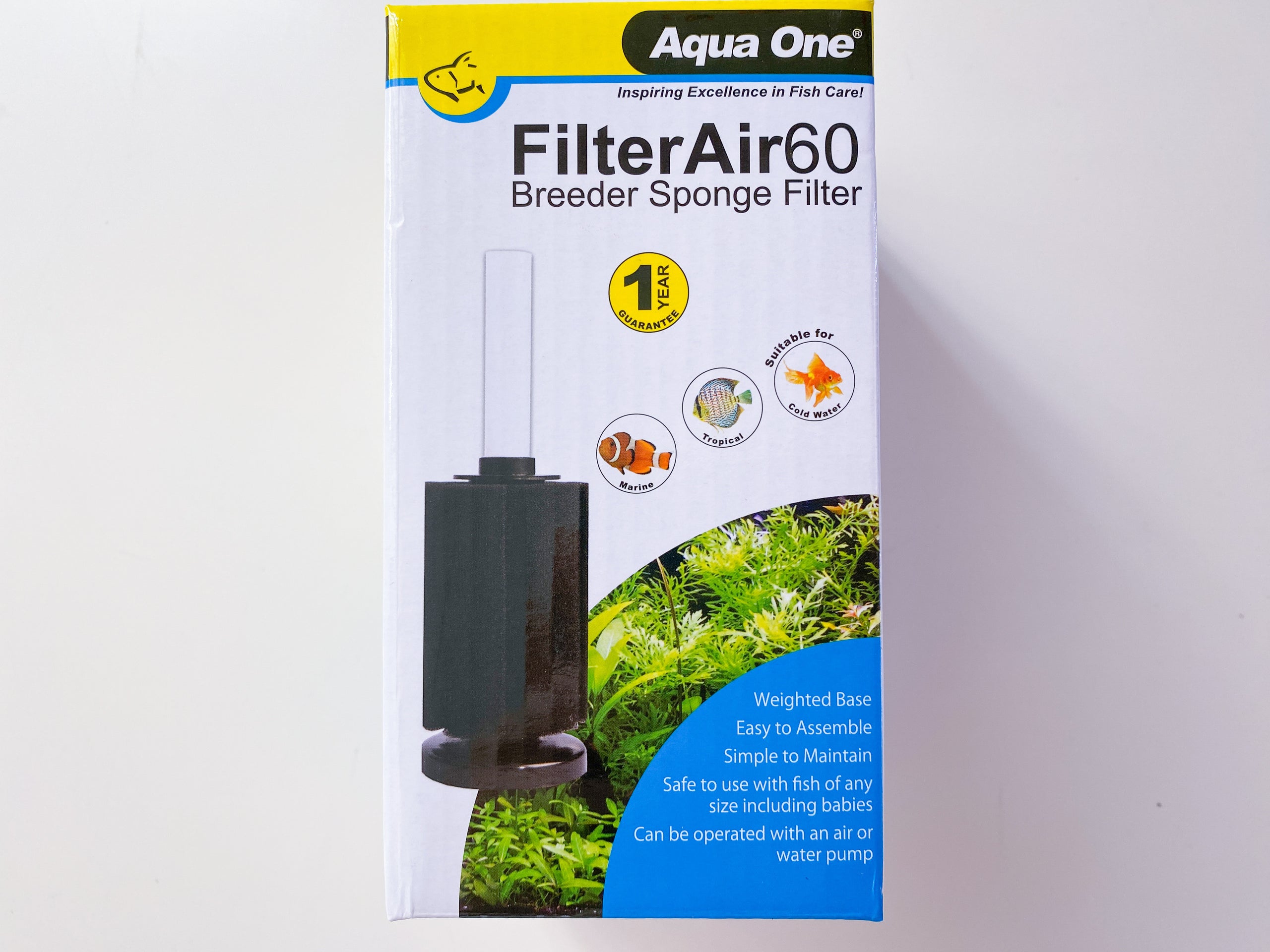 Aqua One Filter Air 60 Breeder Sponge Filter | Fancy Fishes